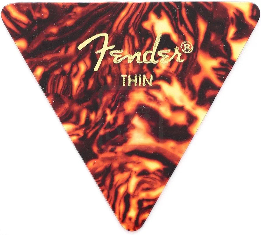 Fender 355 Shape Guitar Picks, Thin, 12 Pack, Shell
